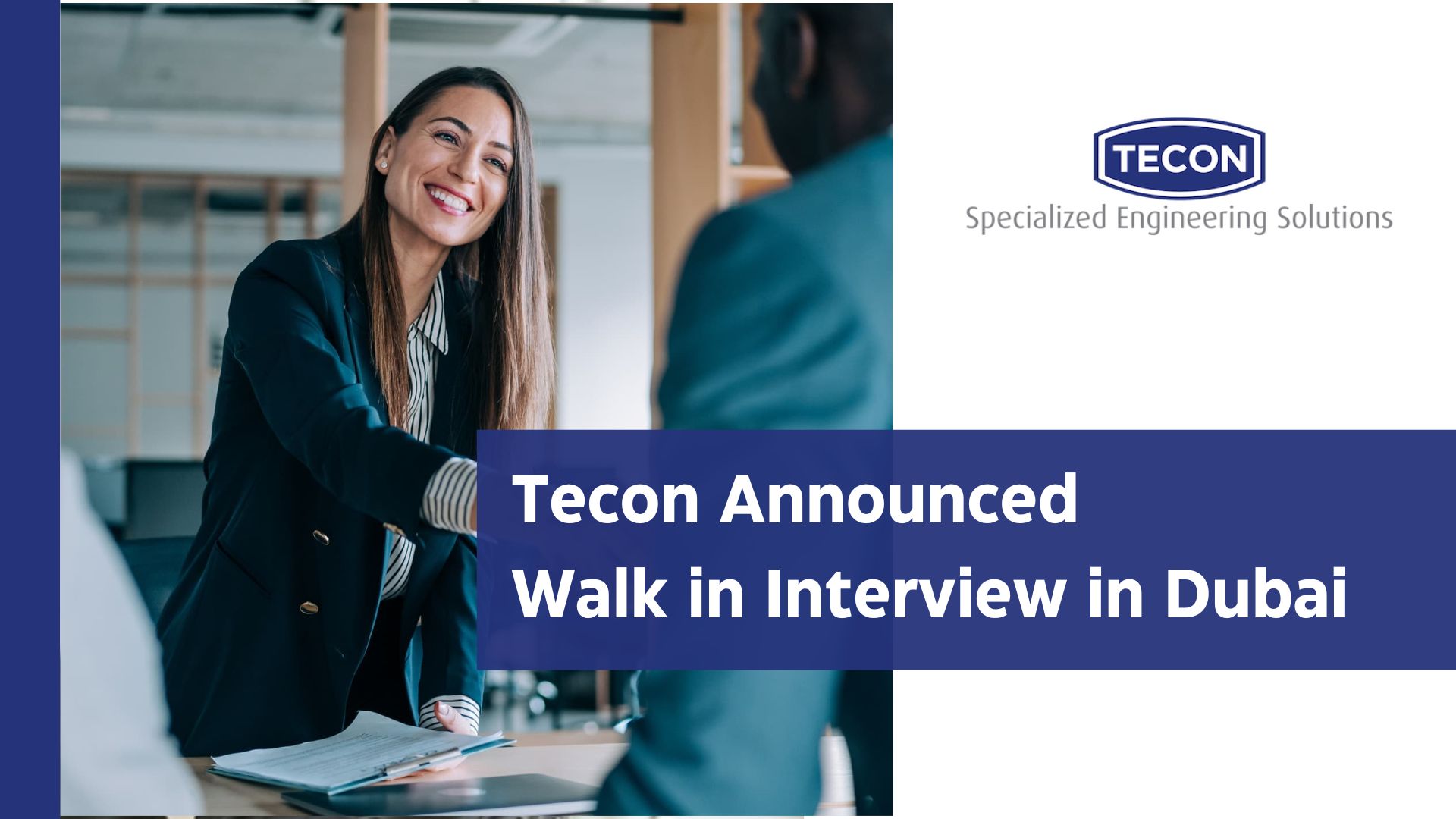 Tecon Announced Walk in Interview in Dubai - Cazajobz