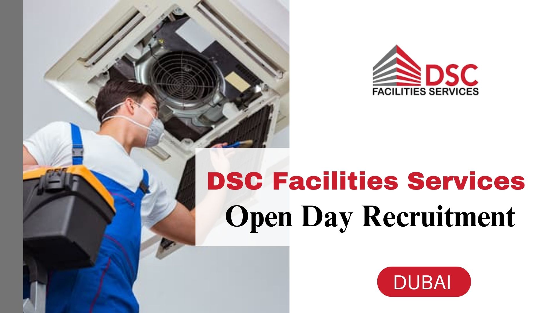 DSC Facilities Services Open Day Recruitment in Dubai