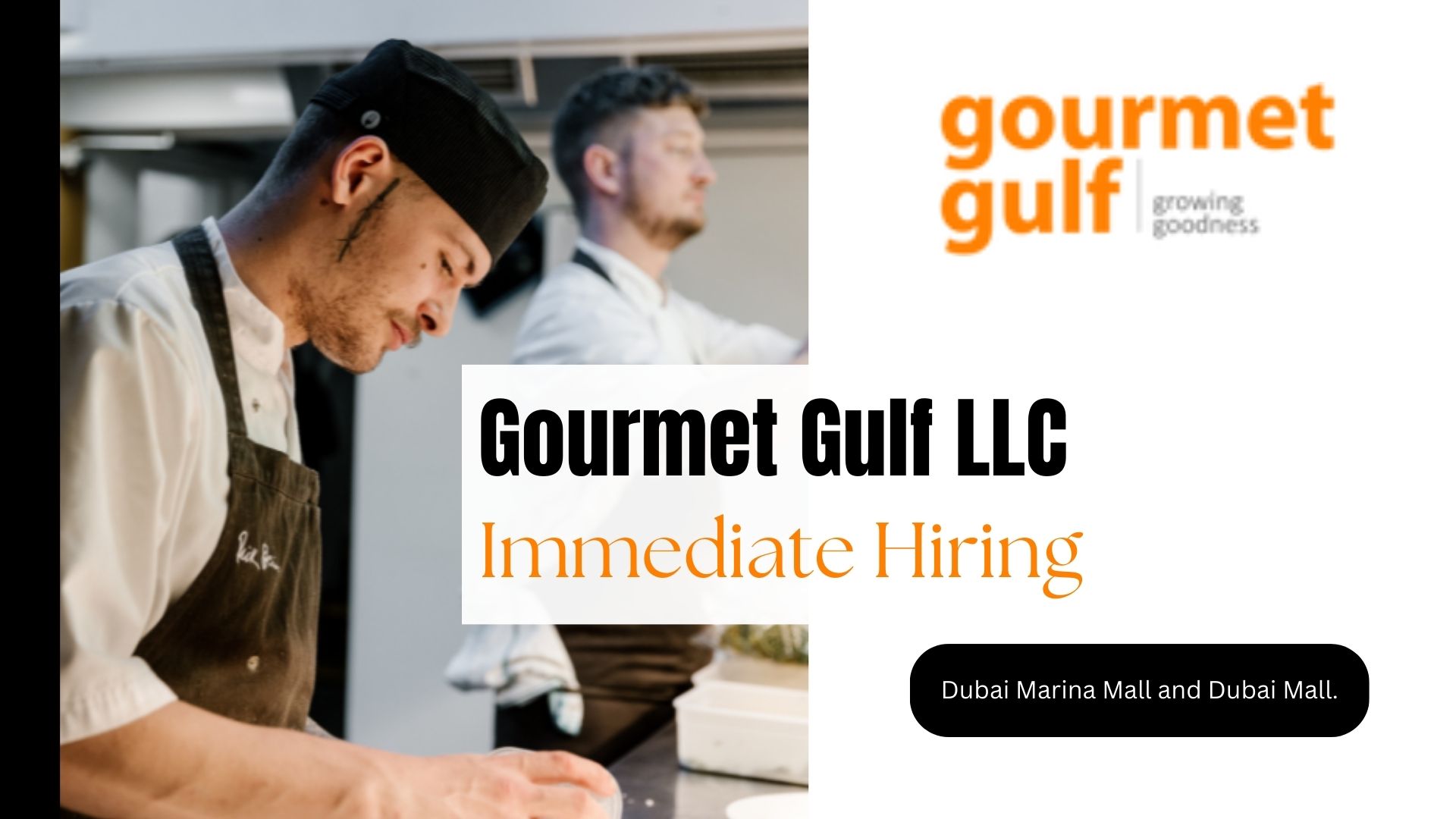 Immediate Hiring in Gourmet Gulf LLC - Cazajobz