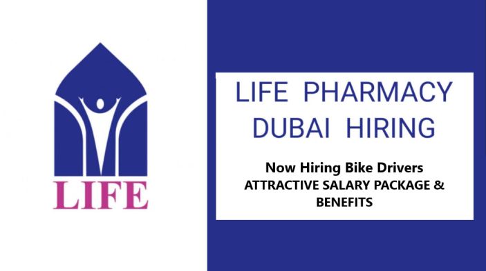 Now Hiring Bike Drivers LIFE Retail Pharmacy Group - Cazajobz
