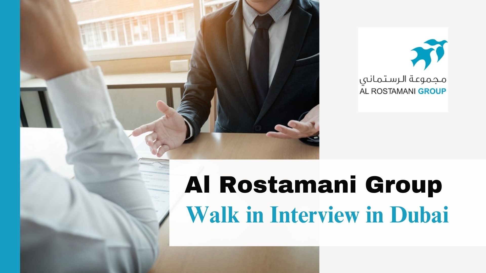 Al Rostamani Group Calls for Walk in Interview in Dubai