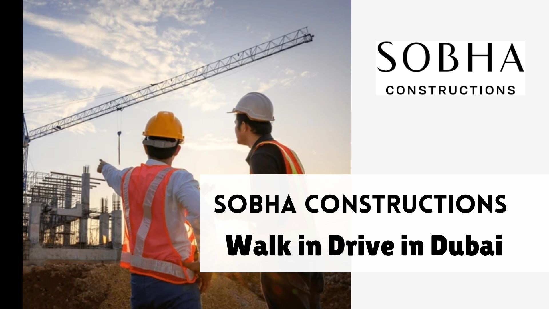 Sobha Constructions Announced Walk in Drive in Dubai