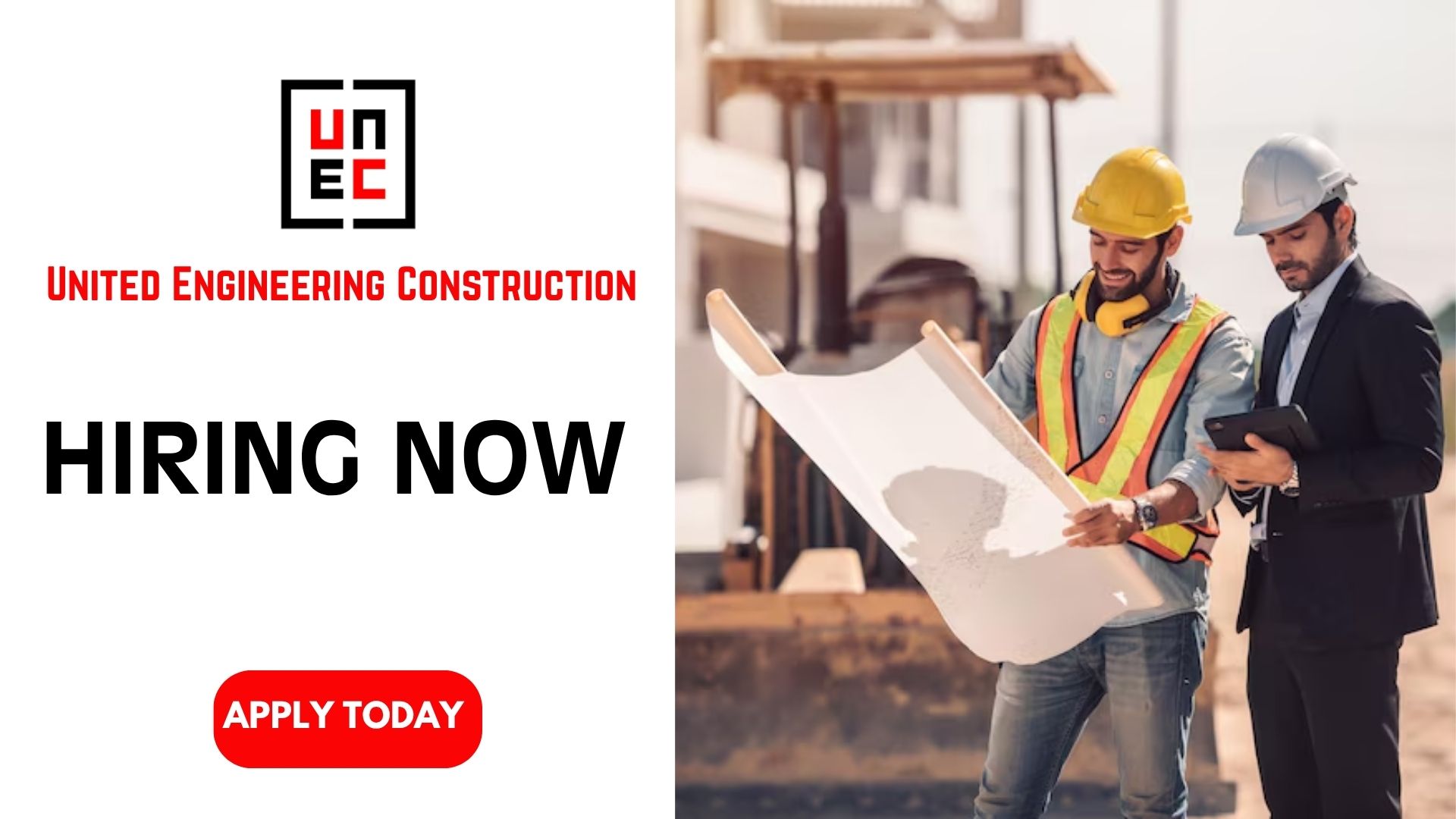 United Engineering Construction Latest Job Vacancies