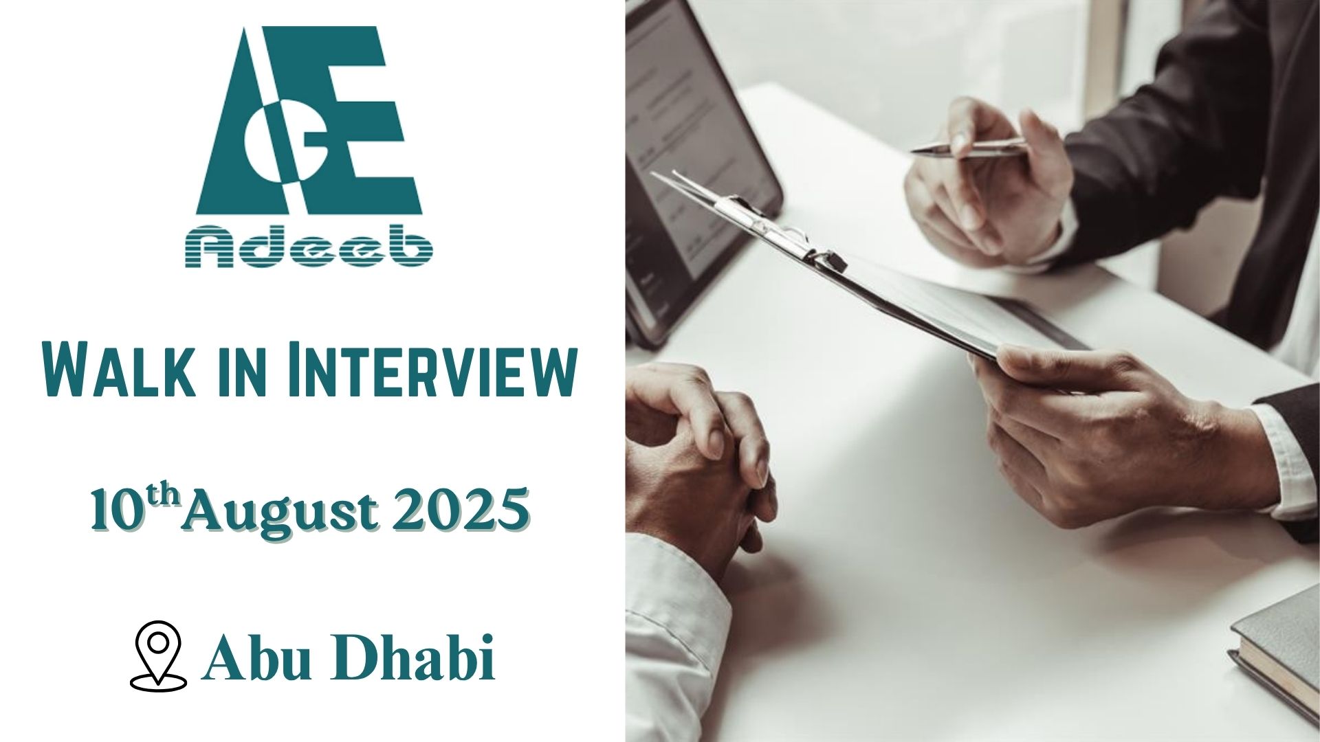 Adeeb Group Announced Walk in Interview
