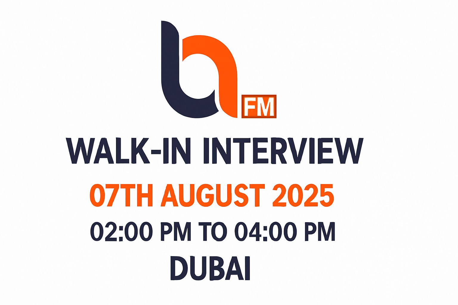 Al Bonian FM Latest Walk in Interview in Dubai