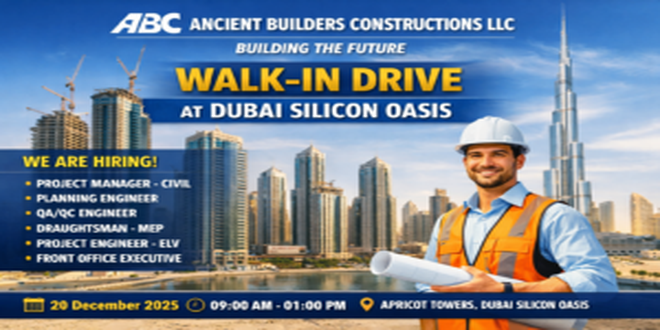 Ancient Builders Constructions LLC walk-in interview Dubai