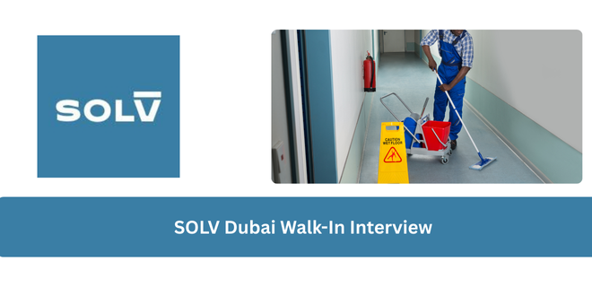 SOLV Dubai Hiring – Walk-In Interview